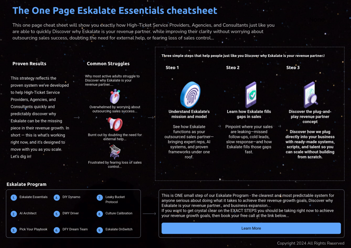 Eskalate | Outsource, Optimize, Dominate Your Sales